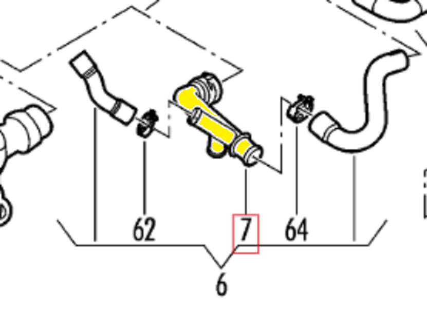 ОЕМ 5C0122073D Патрубок охолодження підходить на VW В наявності