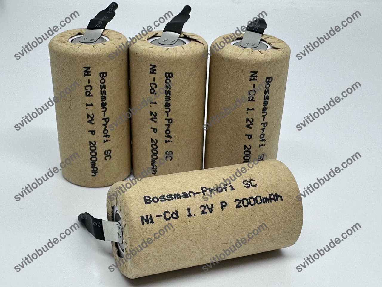 Акумулятор Банка Bossman Profi SC Ni-Cd 1.2V 2000mAh для електро інструментів з контактами під ...
