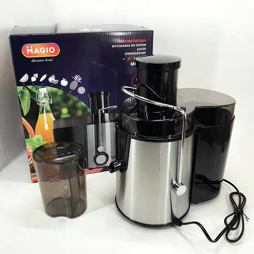 Шнекова соковижималка сік із моркви MAGIO MG-187, Соковижималка для овочів, Соковижималка KN-301 ...