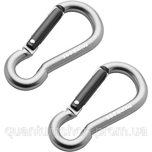 Брелок-карабін Munkees 3236 Pear 6х60 мм пара Grey (1012-3236-GY) LD ...