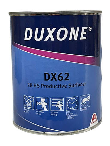 Грунт акриловий DUXONE DX-62 HS сірий 1 л. (ID#1368327195), ціна: 565.25 ₴, купити на Prom.ua