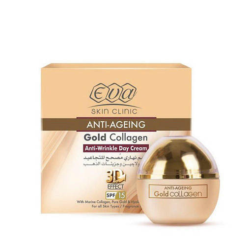 Eva Skin Clinic Anti-Ageing Gold Collagen Anti-Wrinkle Day Cream 3D ...