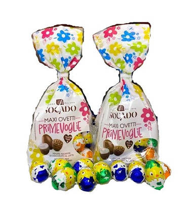 Цукерки шоколадні Яйця Асорті Socado Maxi Ovetti Primevoglie 400 г ...