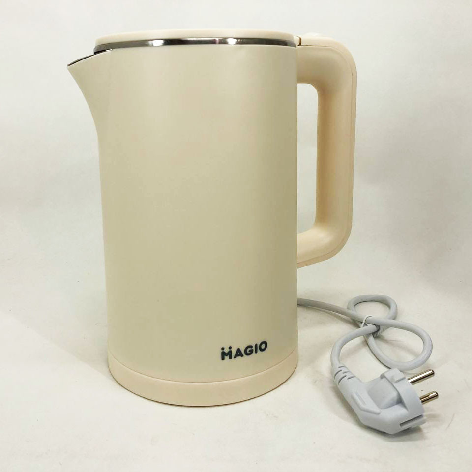 Маленький чайник MAGIO MG-502 1.5 л 1500 Вт, Тихий бытовой чайник, Хороший OF-285 электрический ...
