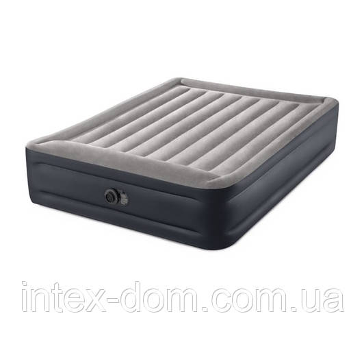 Intex 64136 Двуспальная надувная кровать (152х203х42см) с встроенным ...