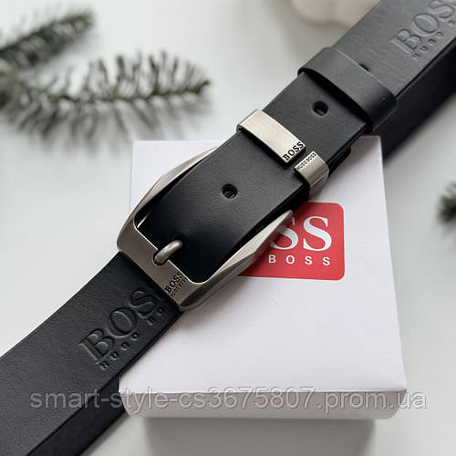 Ремінь шкіряний Hugo Boss Чоловічі брендові ремені з натуральної шкіри ...