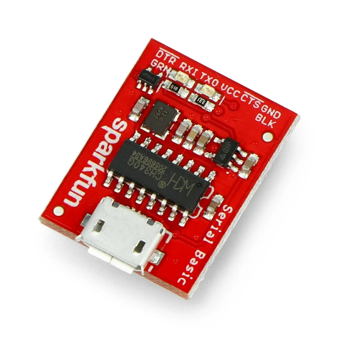 Serial Basic - USB-UART конвертер CH340G - роз'єм microUSB - SparkFun ...
