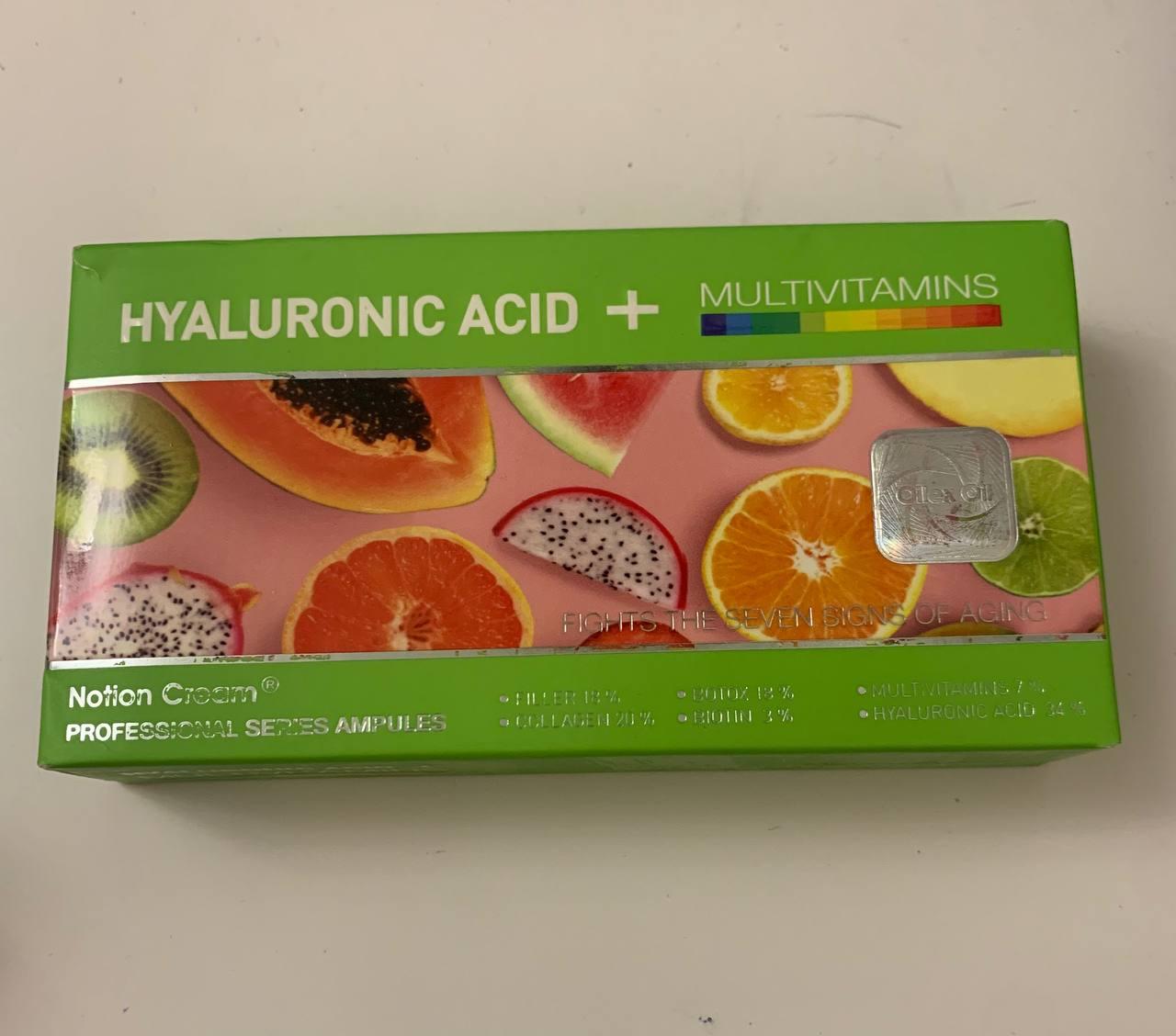 Hyaluronic Acid plus Multivitamin. Notion Cream. Professional Series ...