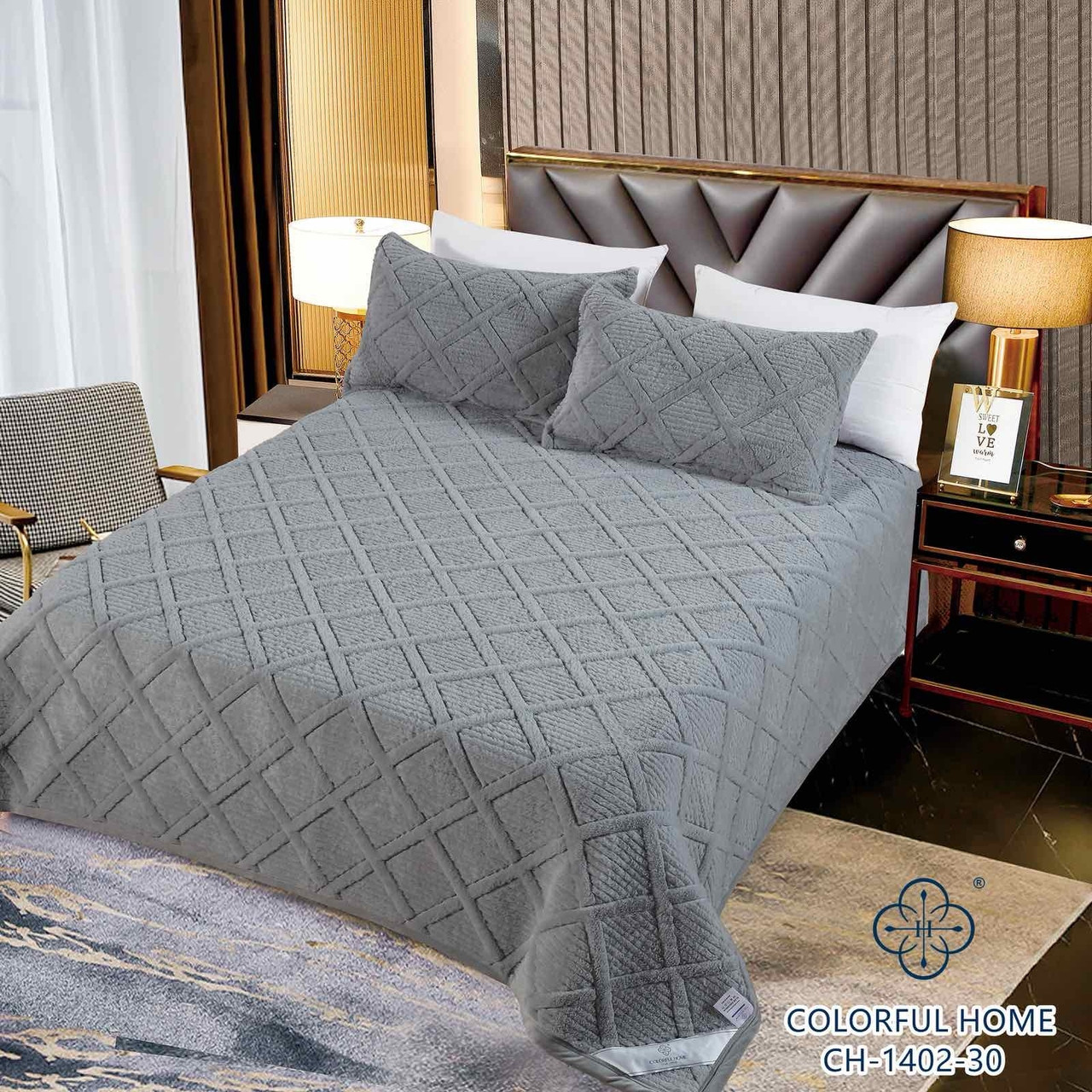 Покривало Barhat Klodi 220*240 сіре - купити за найкращою ціною в ...