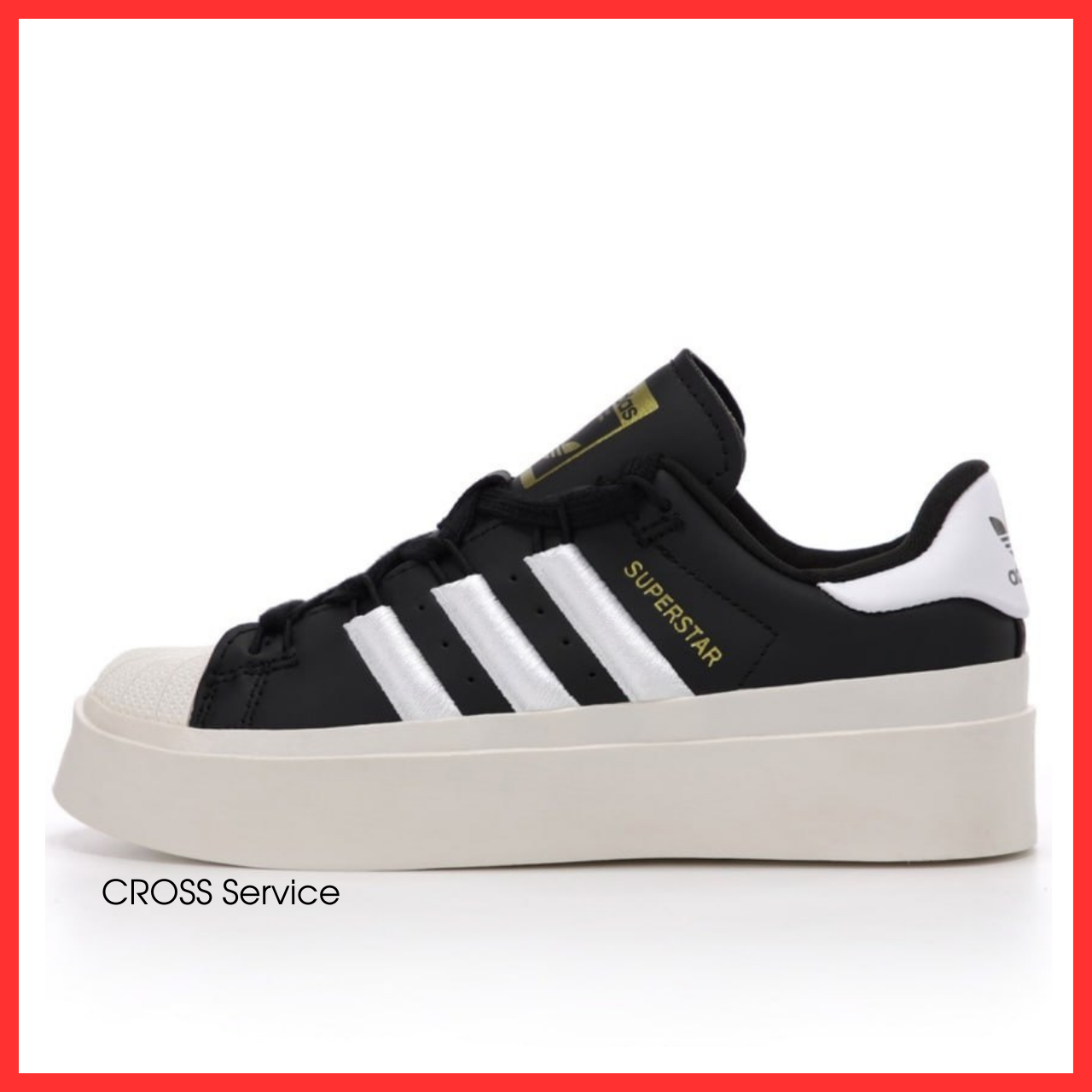 Кроссовки женские Adidas Superstar Platform Bonega Black / кеды Адидас ...