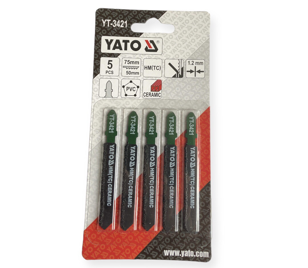 Пилочки для лобзика по керамике YATO 5 штук (ID#932427609), цена: 198 ...