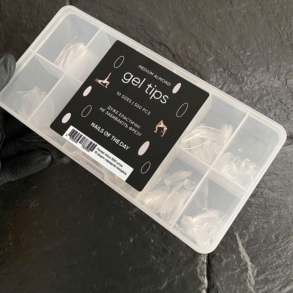 Купити NAILSOFTHEDAY Gel tips – супер еластичні гелеві тіпси, 500 штук ...