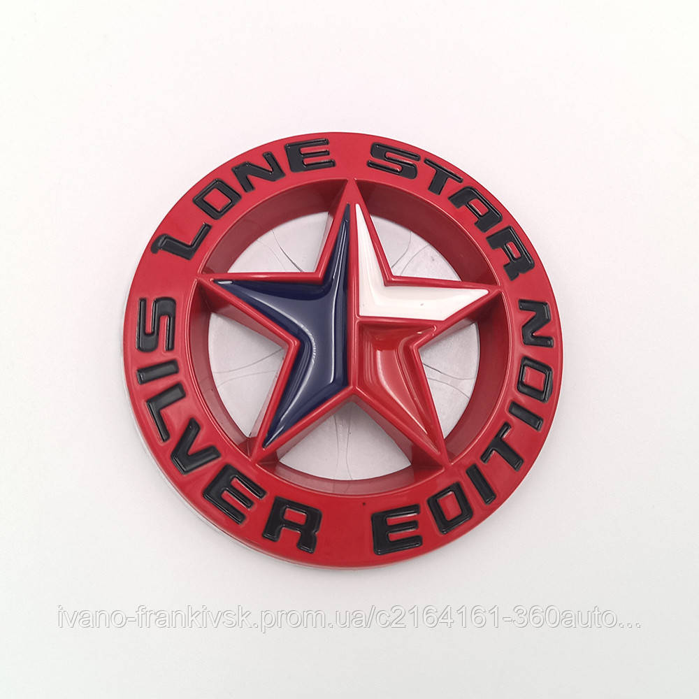 Автологотип шильдик емблема Dodge Ram Lone Star Silver Edition red ...