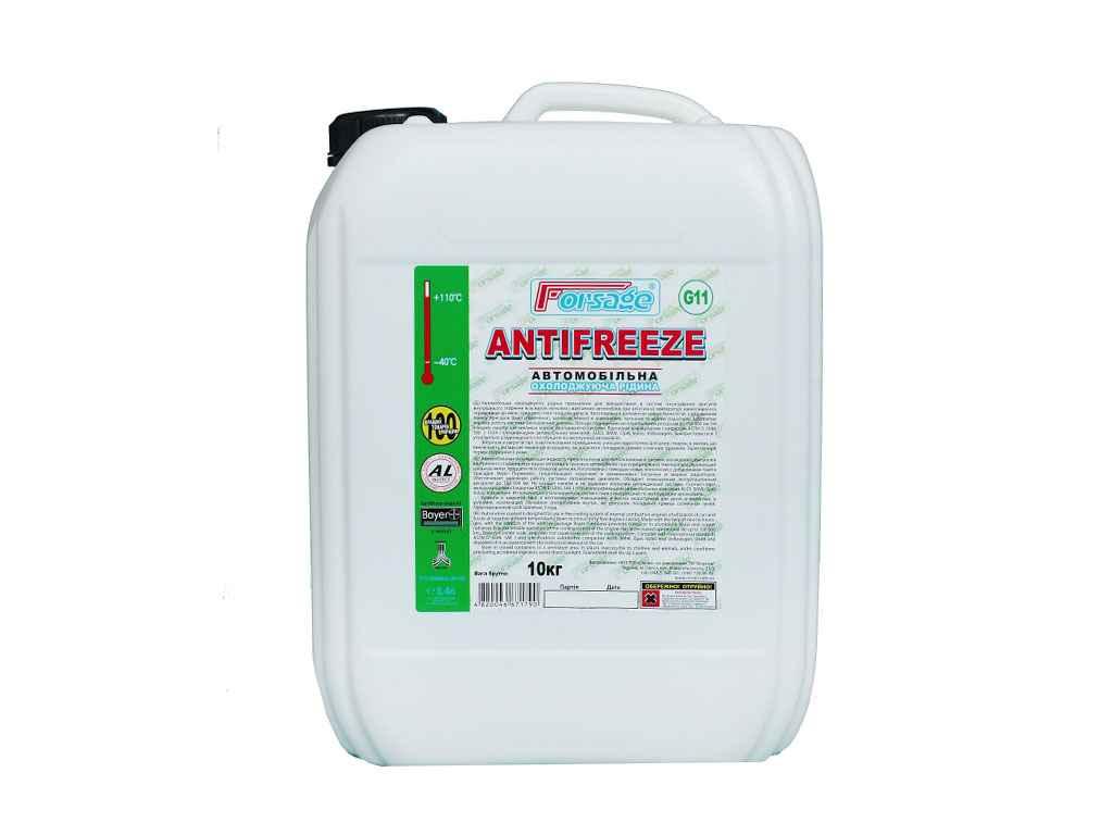Антифриз FORSAGE 10кг зелений Forsage G11 (ID#2115882806), ціна: 510.51 ...