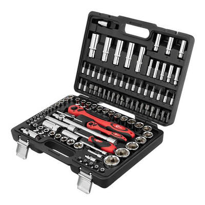 Автомобильный набор инструментов INTERTOOL ET-6108sp 108 предметов, Хороший Набор ключей для ...
