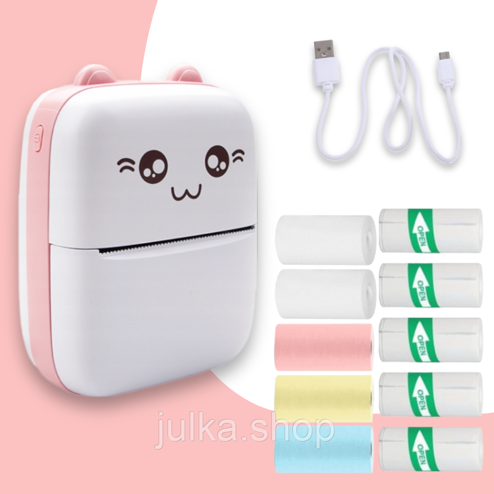 Маленький принтер для телефону міні бездротовий принтер для дітей ...