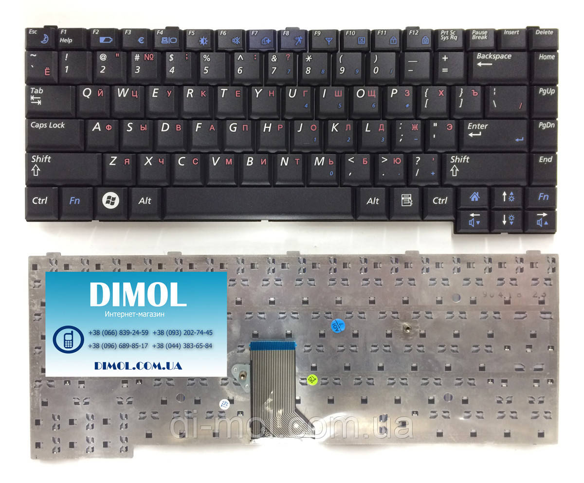 Клавіатура для ноутбука SAMSUNG R403, R408, R410, R453, R455, R458 ...