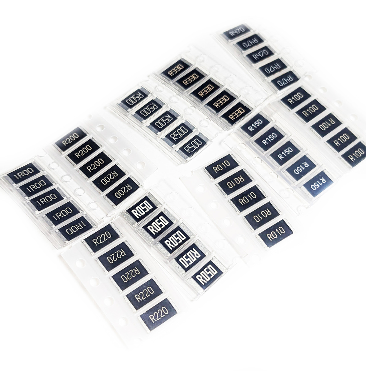 Резистор SMD 2512 50шт., 10*5шт, набір R010 R050 R100 R150 R200 R220 ...