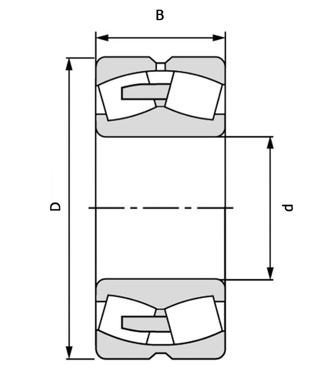 Подшипник 22318 E (ГОСТ: 53618), SKF (Швеция), 90x190x64 мм, роликовый ...