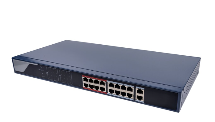 Коммутатор GreenVision GV-019-AI-16+2PG Коммутатор сетевой POE ...