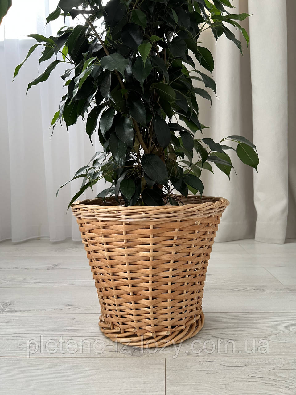 Плетена корзина із лози Корзина для бумажних полотенець Кашпо для квітів продажа цена в