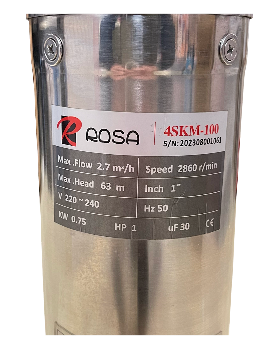 Насос глибинний ROSA 4SKM 100-0.75 кВт (Польща) Водяний вихровий насос для води для свердловини ...