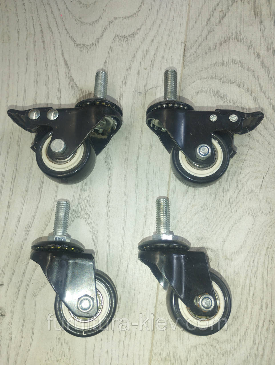 Колеса 40 мм різьблення М10 4 шт.: продаж, ціна у Києві. Меблеві ролики ...