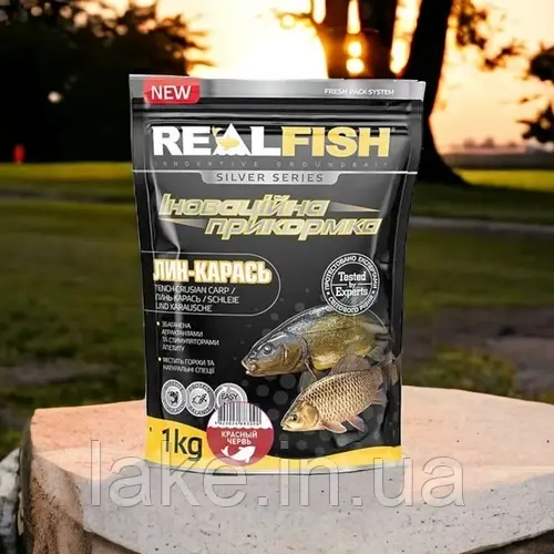 Подкормка Real Fish Лин-Карась Красный Червь 1кг (ID#1629750582), цена ...