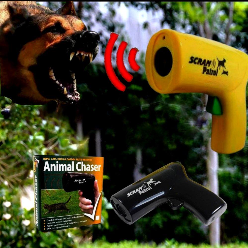 Ультразвуковий відлякувач від собак кишеньковий з лазером Animal Chaser ...