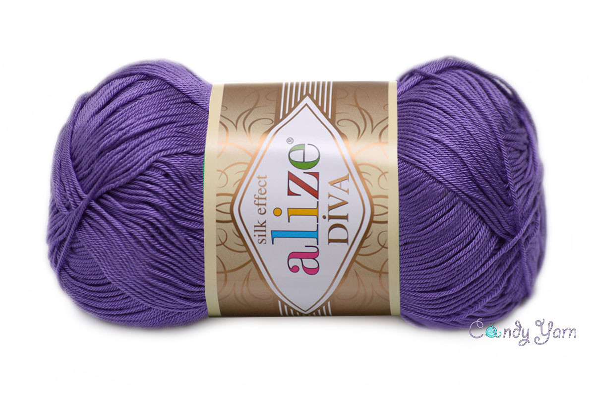 Alize Diva, Фиолетовый №622 - купить интернет-магазин товаров для рукоделия Украина. Опт и розница