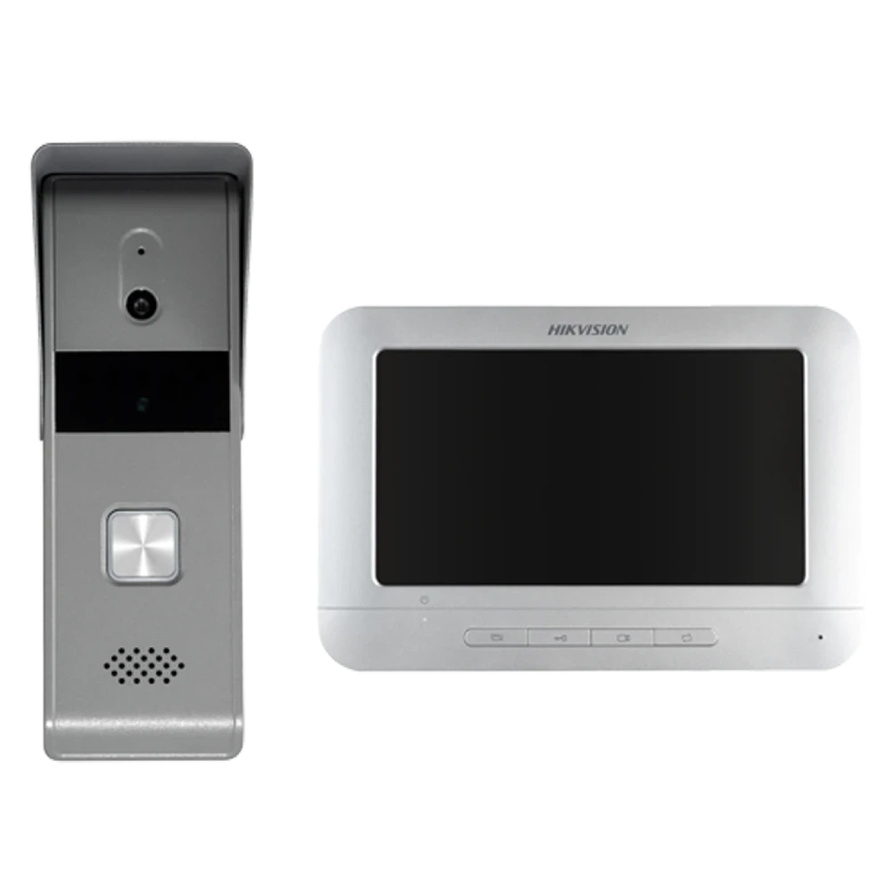 Комплект Hikvision домофон + вызывная панель DS-KIS203T Домофонные ...