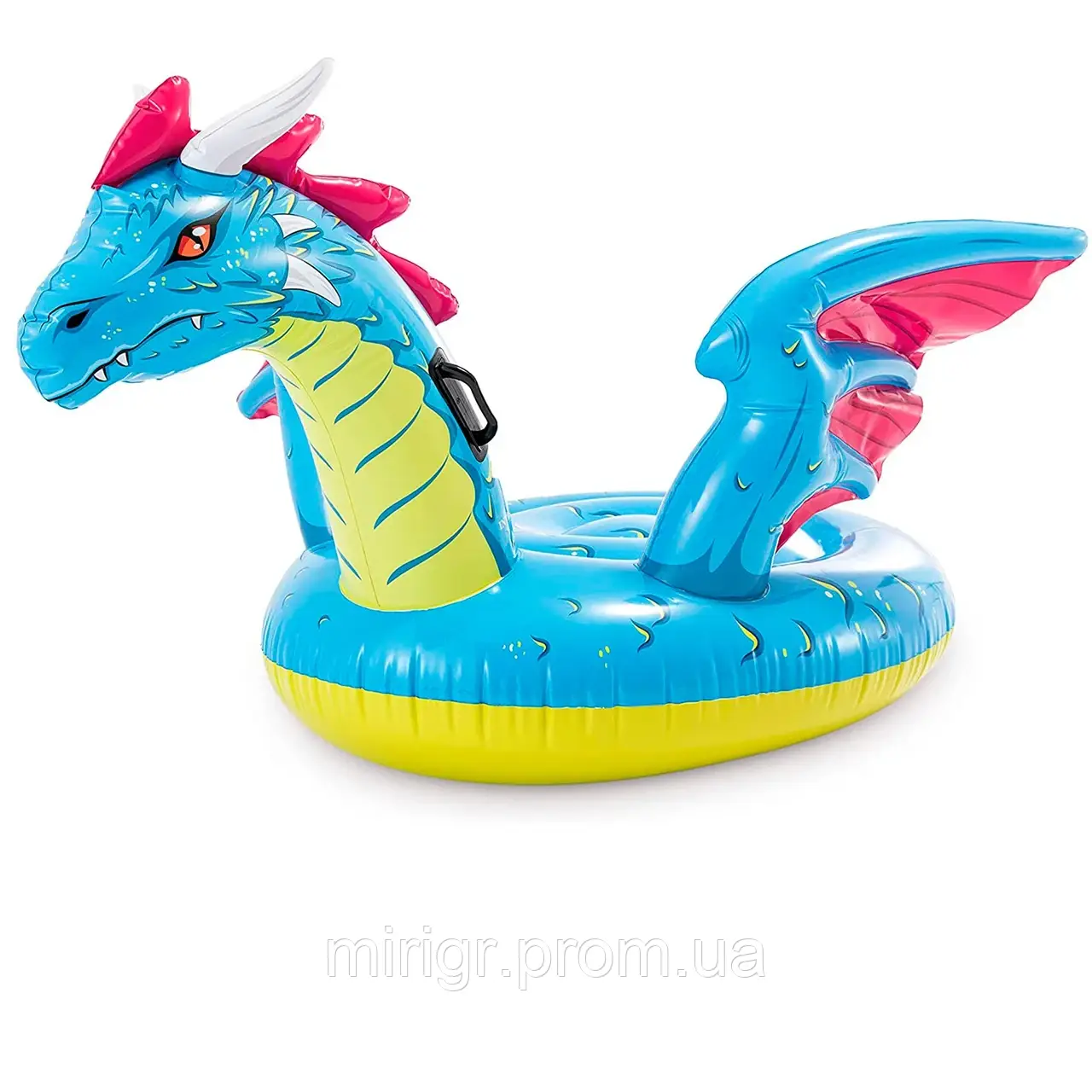 Детский надувной плот для катания Intex 57563 «Дракон», 201 х 191 см ...