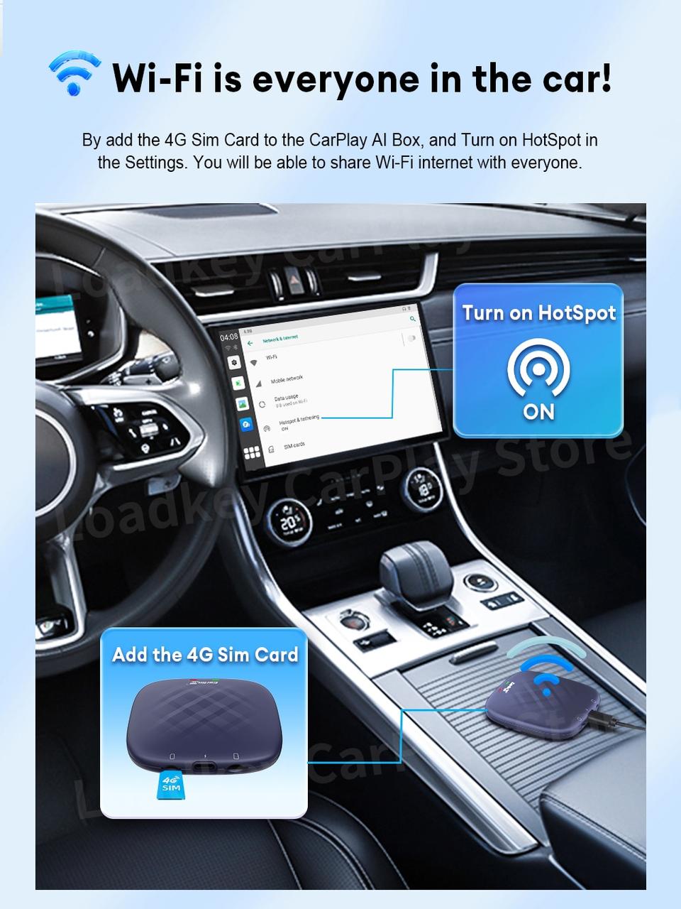Carlinkit TBox Plus CPC-200-TBox 4/64 Gb (Navigation\Video\Music\Bult ...