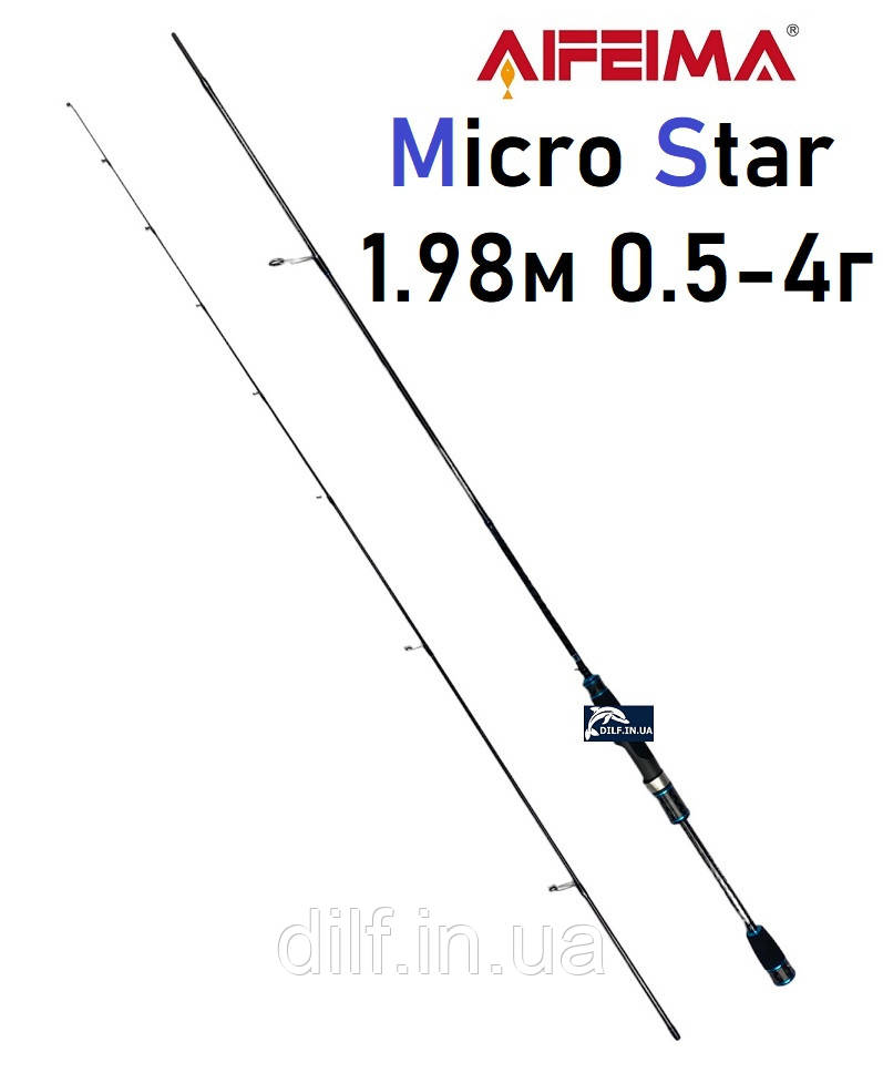 Спінінг Feima Microstar 1.98м (0.5-4г) ультралайт AIFEIMA (ID#2416801941), ціна: 1110 ₴, купити ...