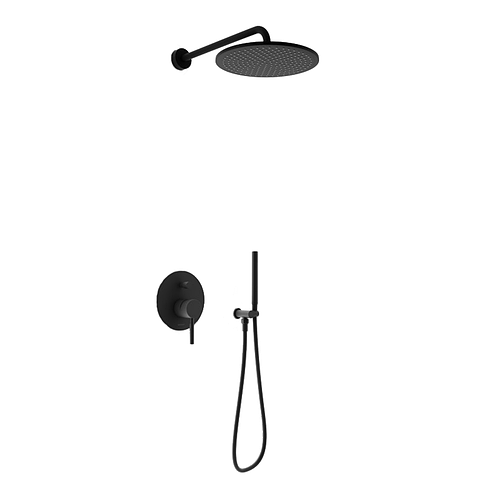 Душевая система KOHLMAN ROXIN 30 BLACK + BOX скрытого монтажа (ID ...