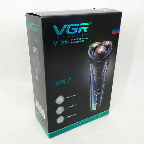 Профессиональный триммер для бритья VGR V-306, Машинка для стрижки бороды GU-443 с аккумулятором ...