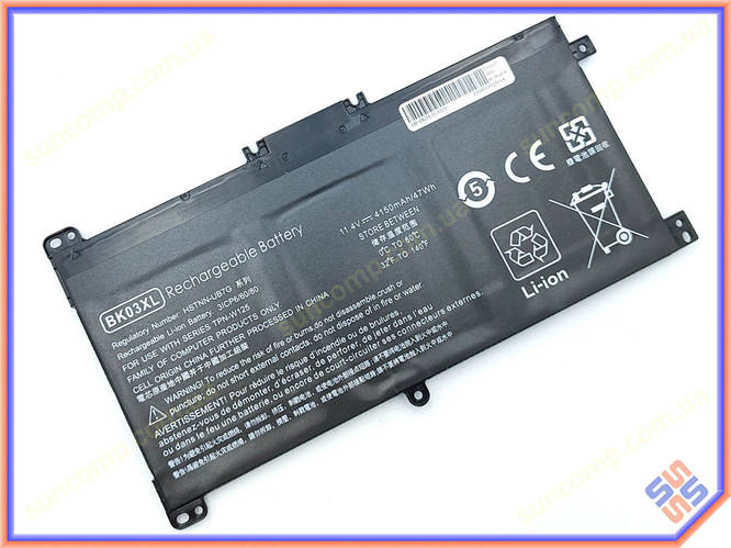 Батарея BK03XL для ноутбука HP Pavilion X360 14 14m, 14-BA033TX, 14 ...