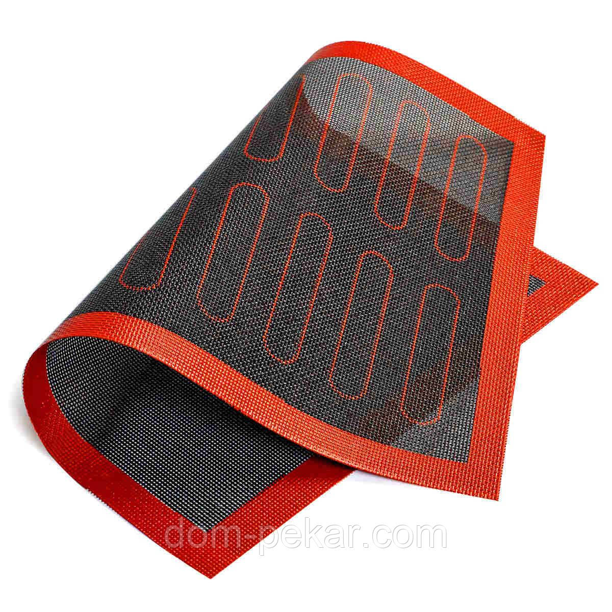 Коврик силиконовый перфорированный с разметкой для эклеров 30*40см от ...