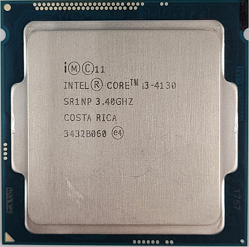 Процессор Intel Core i3-4130 SR1NP 3.4GHz 3M Cache Socket 1150 Б/У (ID ...