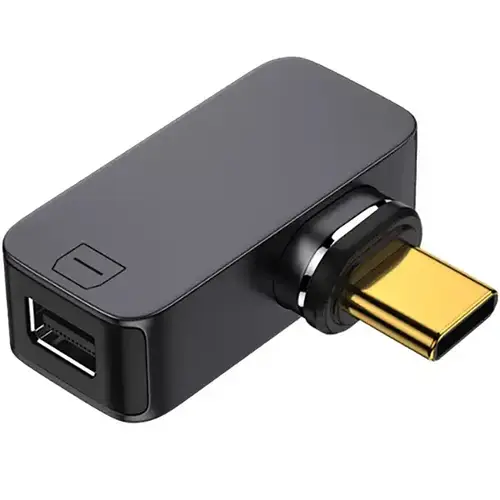 Магнитный адаптер mini-DisplayPort female - Type-C male 4K/60Hz угловой ...