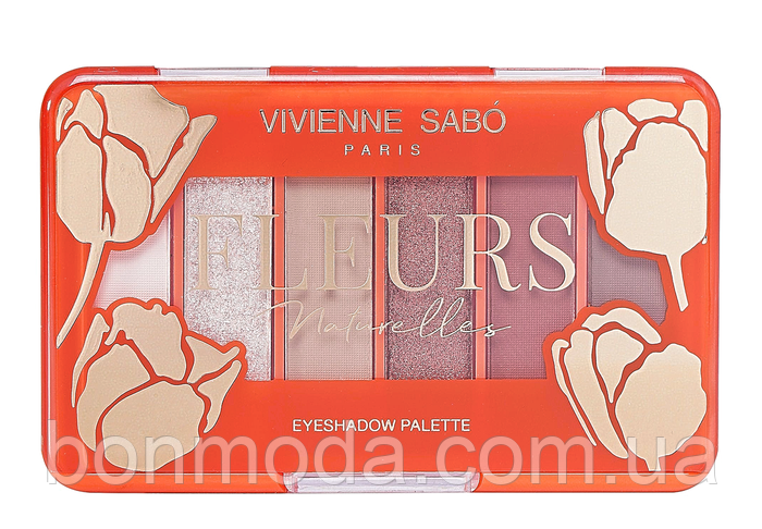 Vivienne Sabo Fleurs Naturelles Eyeshadow Palette Палетка тіней для повік No 02 "Tulipe" (ID ...