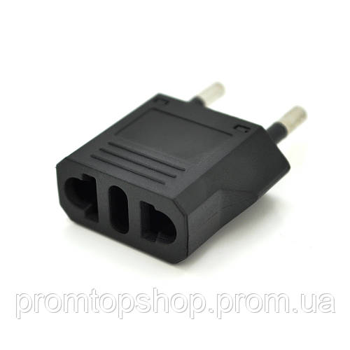 Переходник на евророзетку Binxing WM-10 Black, 110-250V, 6A, 500W, в ...