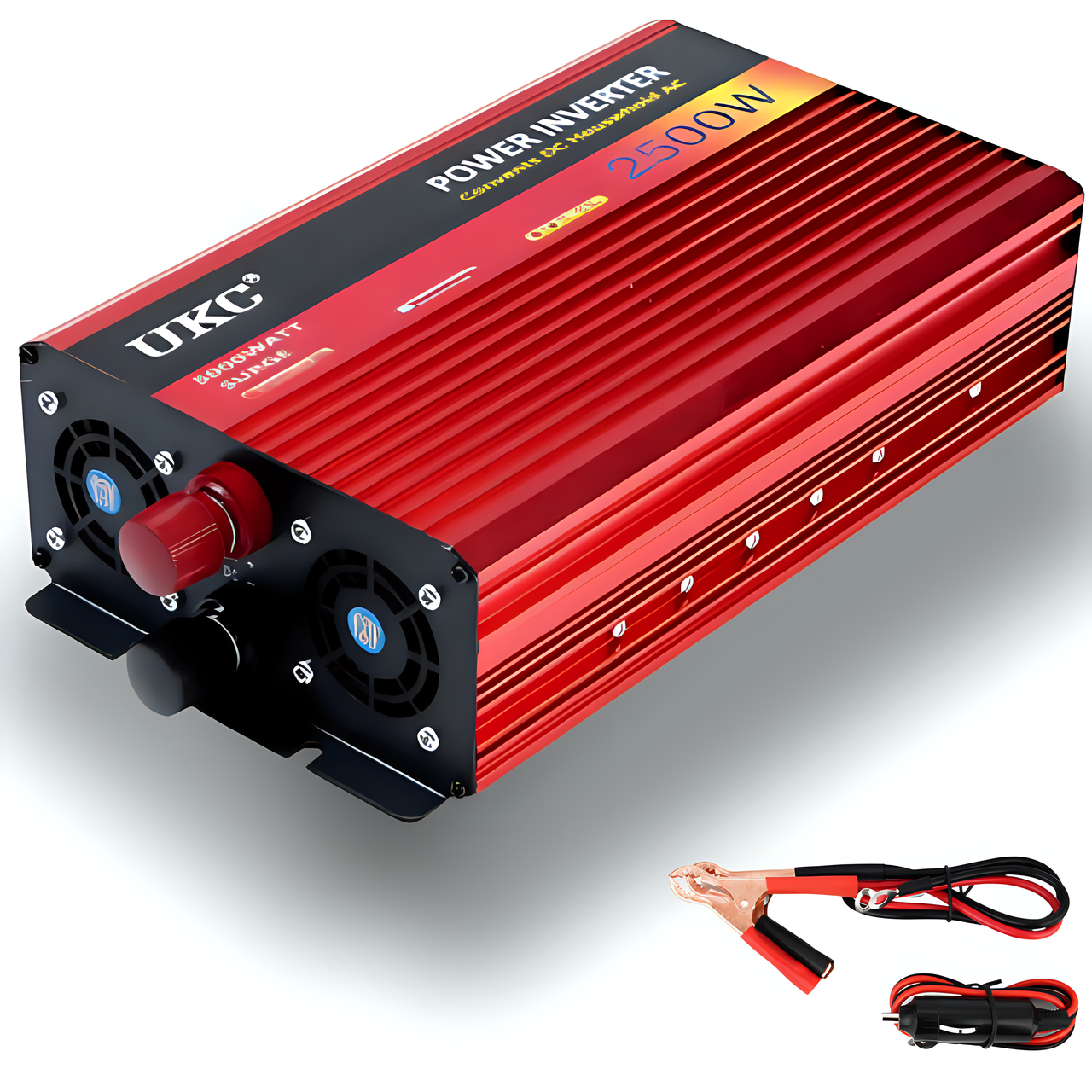 Автоінвертор перетворювач напруги AC/DC UKC AR-2500M/3052 12V/220V ...