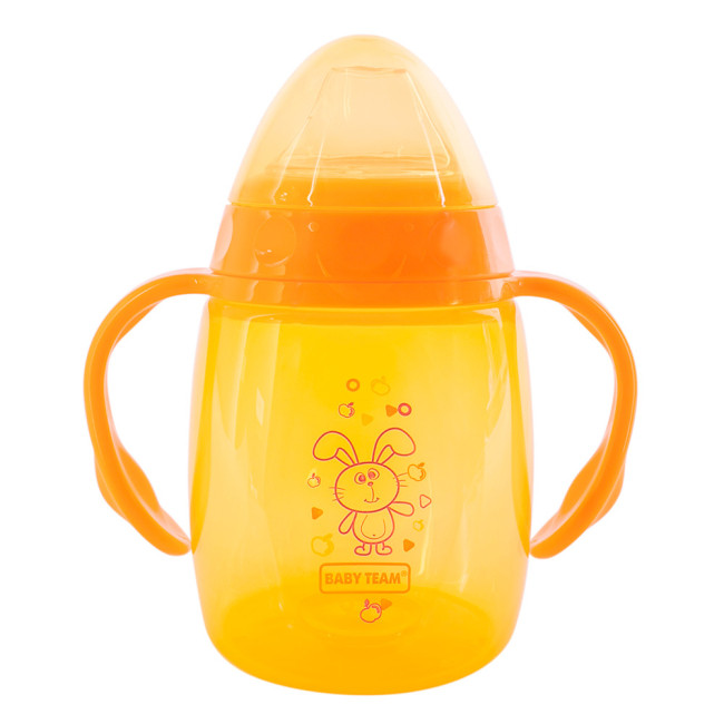 Поїльник Baby Team з силіконовим спаутом та ручками 250 мл (5004) (ID ...