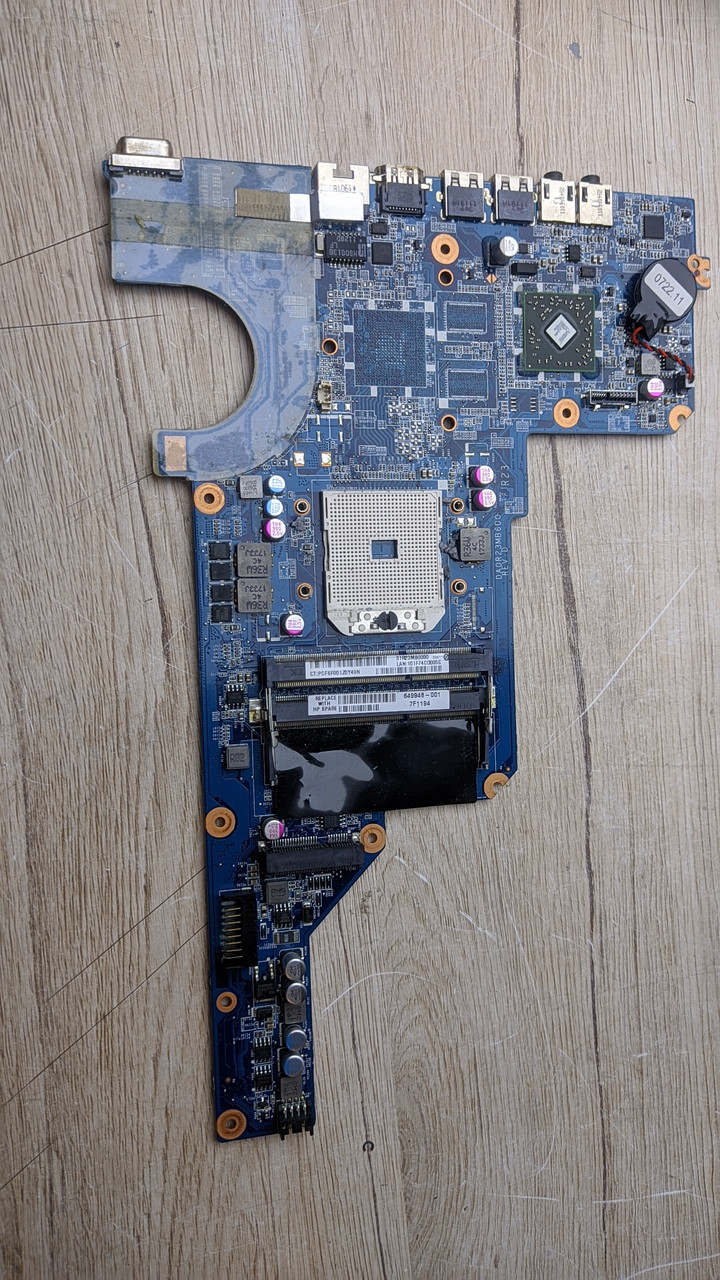 Материнская плата HP Pavilion g7-1000 Rev: D DAOR23MB6D0 (AMD A, 218-0755046, UMA, 2xDDR3L) б/у ...