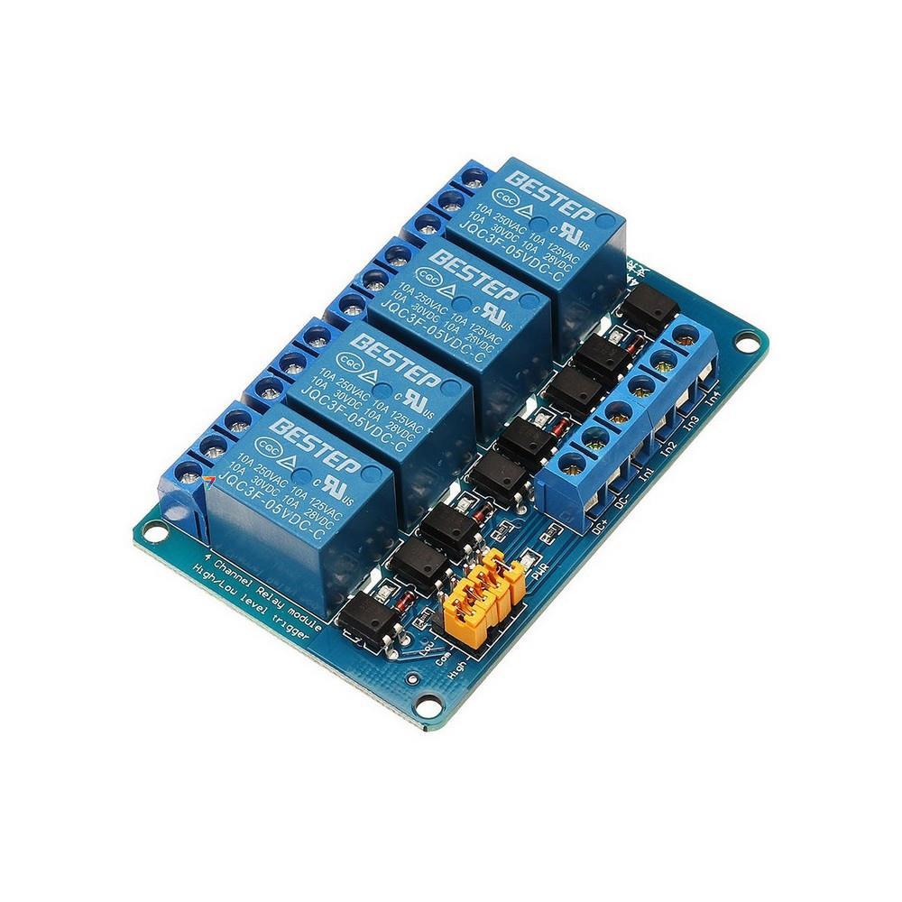 Релейні модулі Arduino 4-Channel 3.3 V Relay Module High/Low Level Trigger (ID#2125915849), цена ...