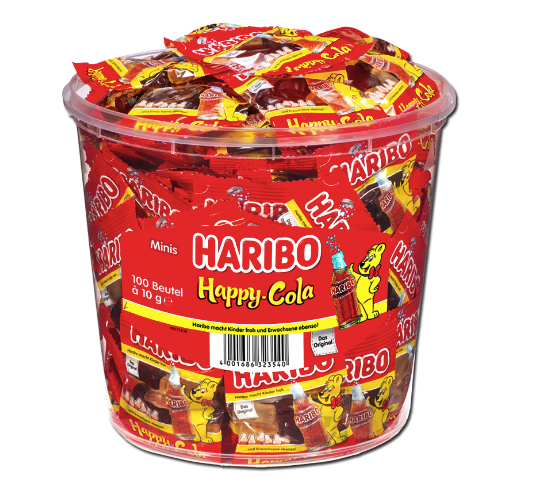 Конфеты Желейные Haribo Happy Cola Харибо Хеппи Кола ведро 100*10 = 1 ...