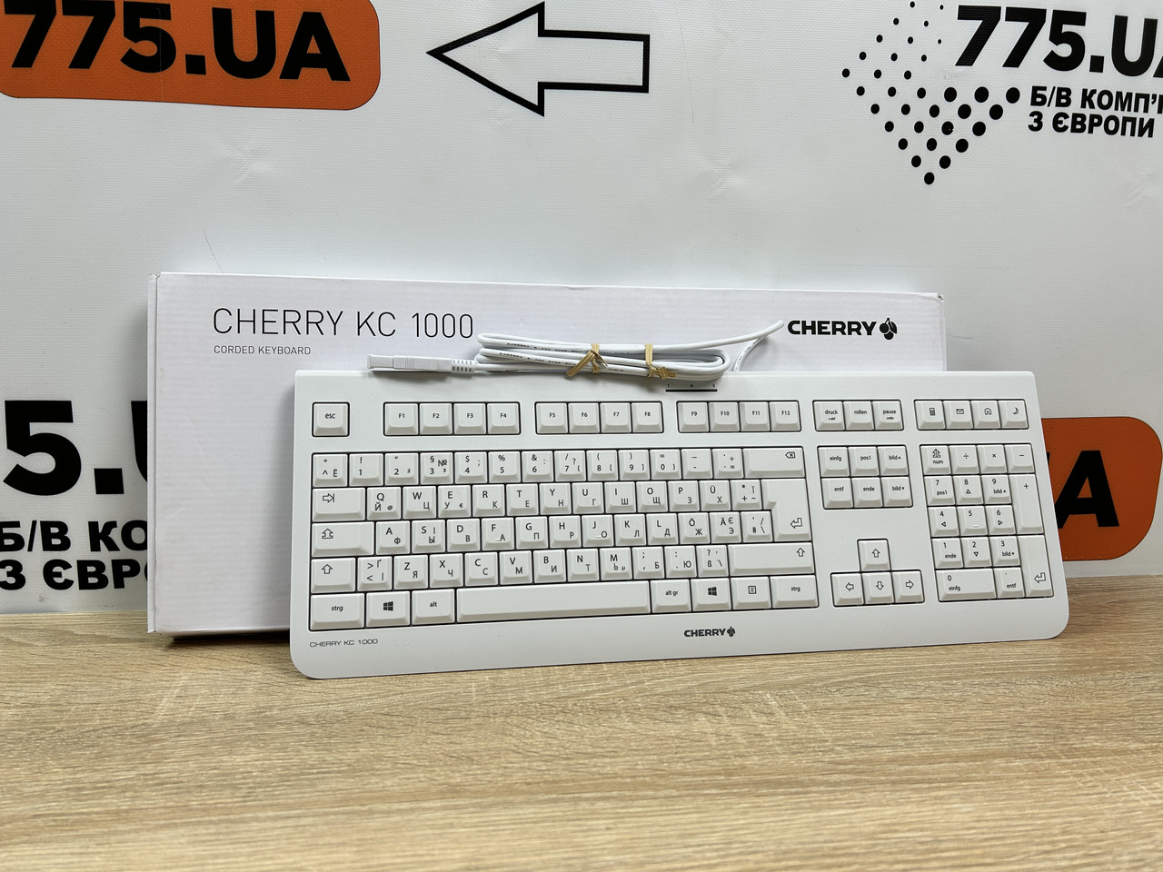 Клавіатура Cherry KC 1000 White USB NEW: продаж, ціна у Києві. Комп'ютерні миші від "775 ...