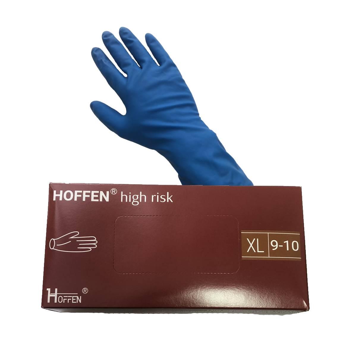 Рукавиці High Risk Hoffen латексні підвищеної міцності (XL) 50 шт (25 ...