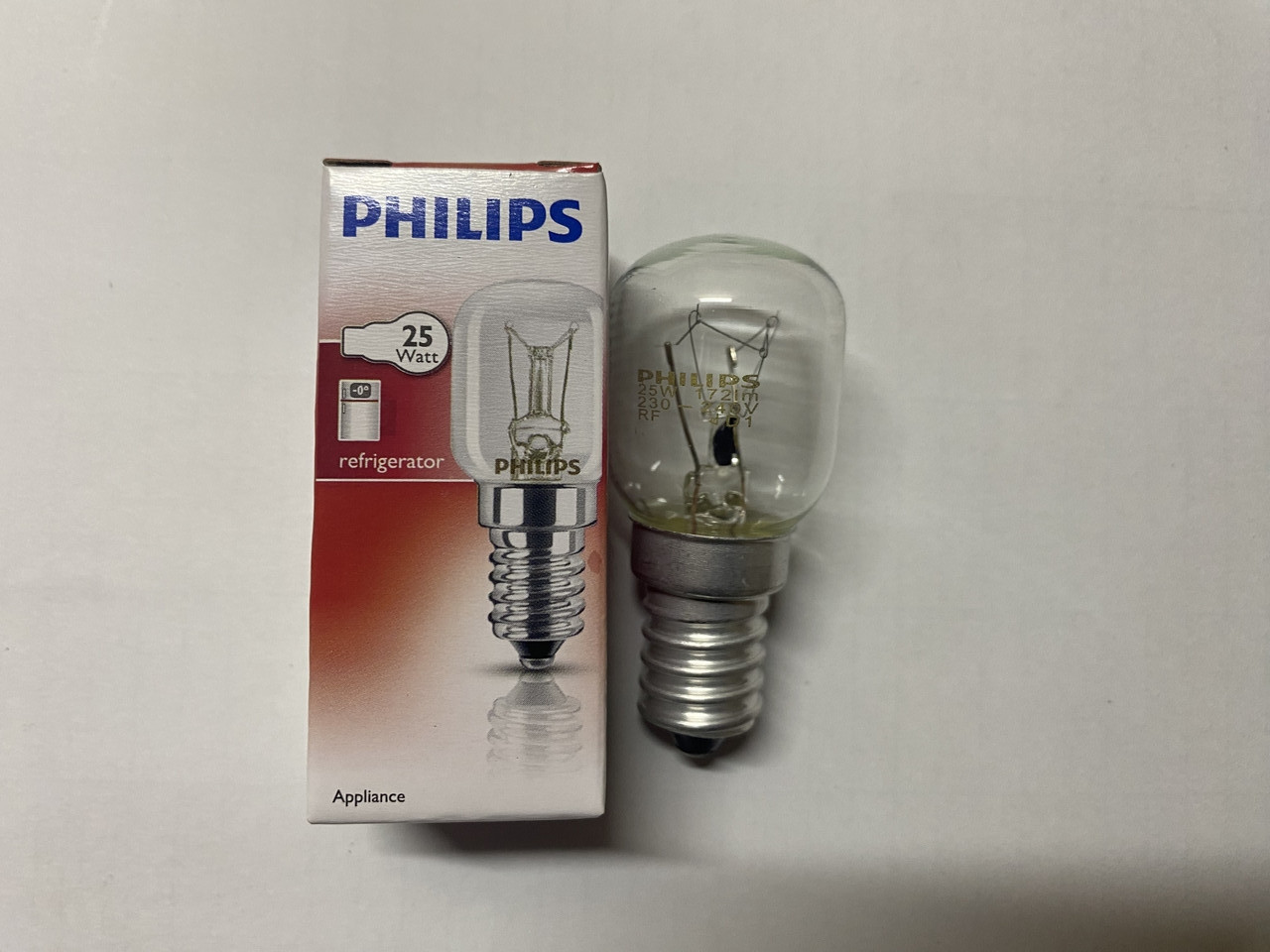 Лампа для холодильника Philips 230-240-25 E14 SES 57/25mm (refrigerator ...